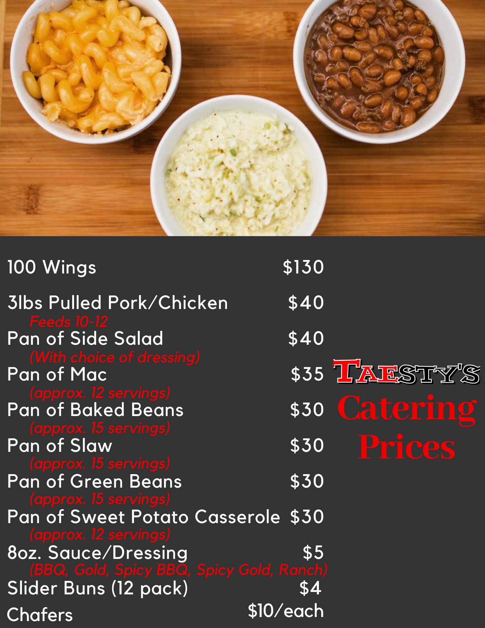 Catering – Taesty’s Southern Style
