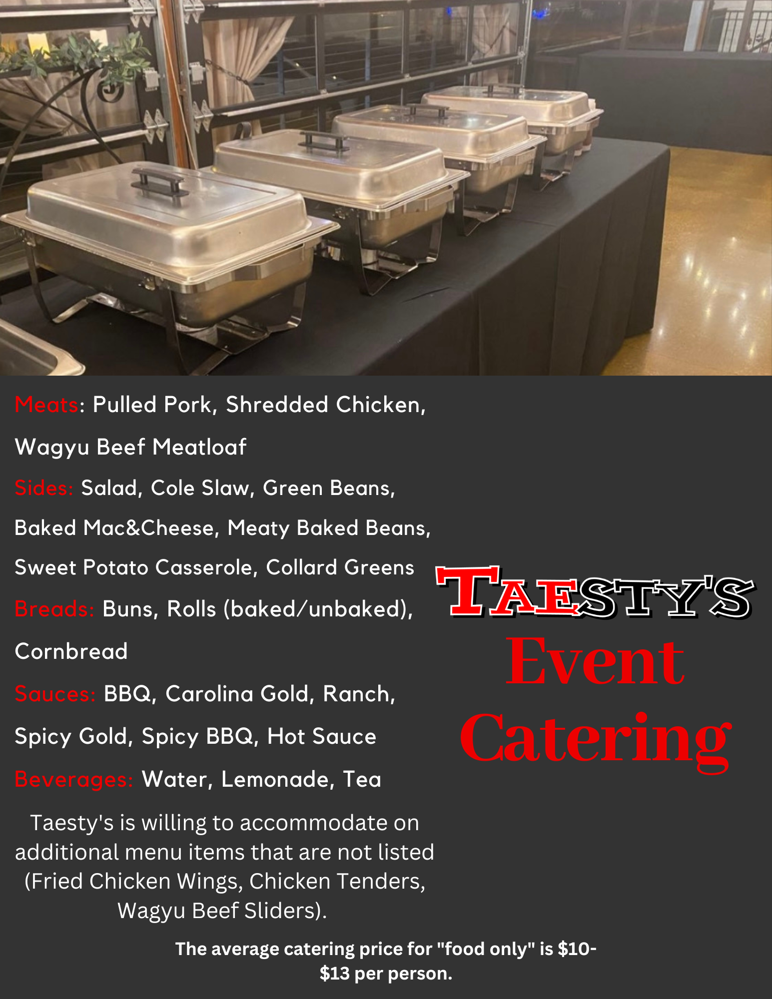 Catering – Taesty’s Southern Style